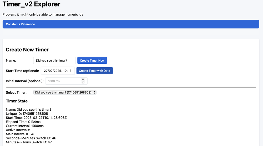 An Example Exploratory Interface